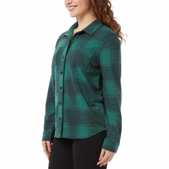 32 Degrees | Tops | 32 Degrees Ladies Cozy Knit Flannel | Poshmark